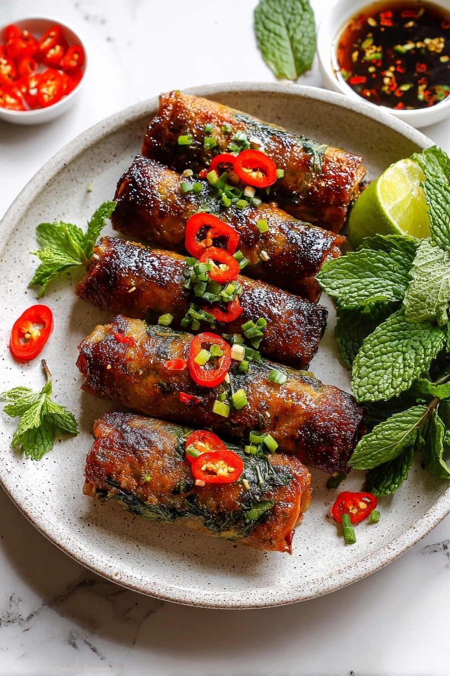 Thai Basil Beef Spring Rolls Recipe – OliviaBakes