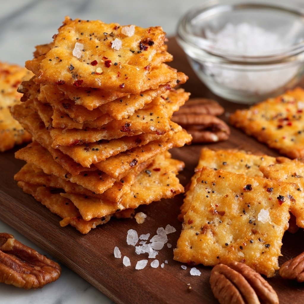 Cheddar Pecan Crackers recipe – OliviaBakes